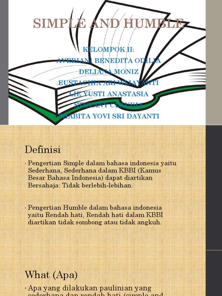 Simple and Humble | PDF | Pengembangan Diri