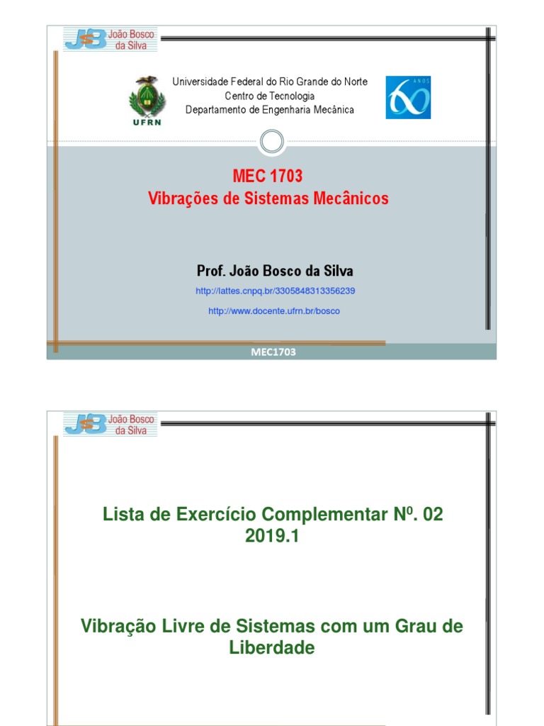 Lista de Exercicio Complementar2 | PDF | Quantidades físicas | Movimento (Física)