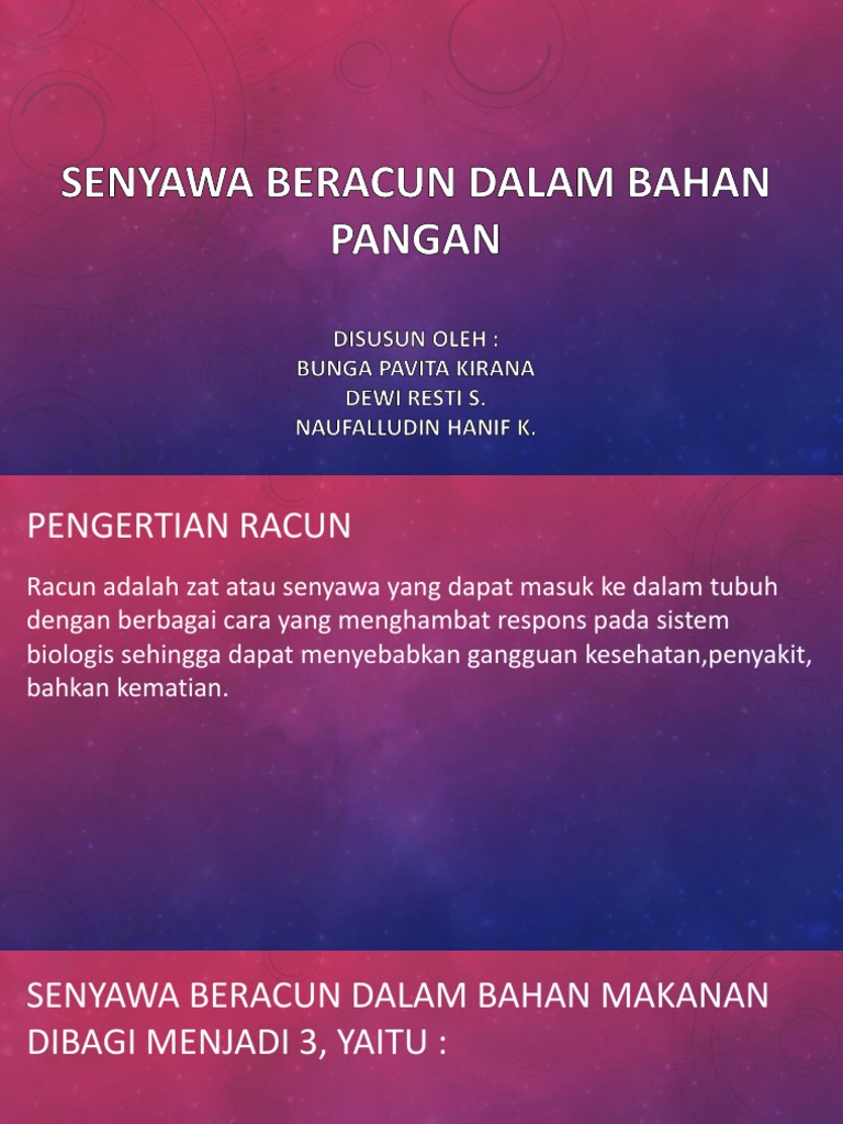 Senyawa Beracun | PDF