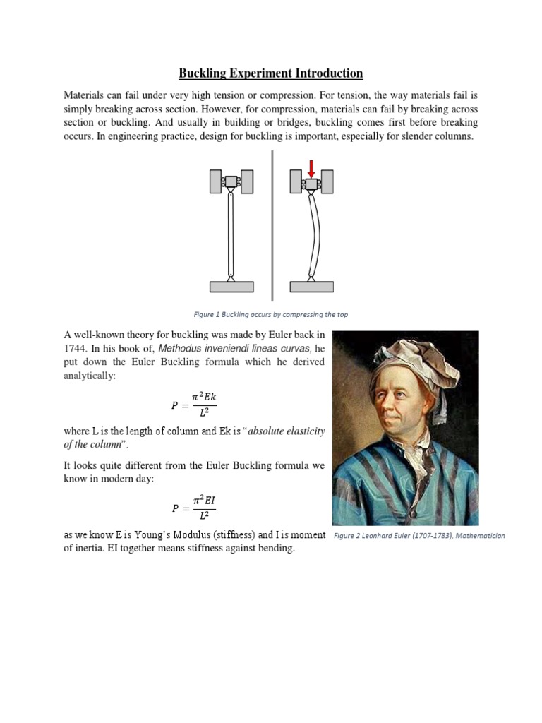 Buckling Experiment Introduction | PDF