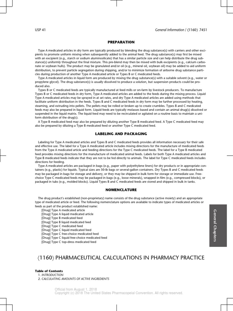 Pharmaceutical Calculation | PDF | Mass Concentration (Chemistry ...