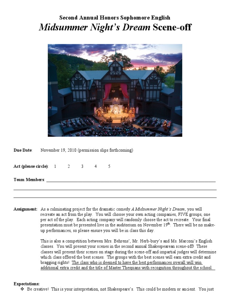 Second Annual Honors Sophomore English | PDF | Actor