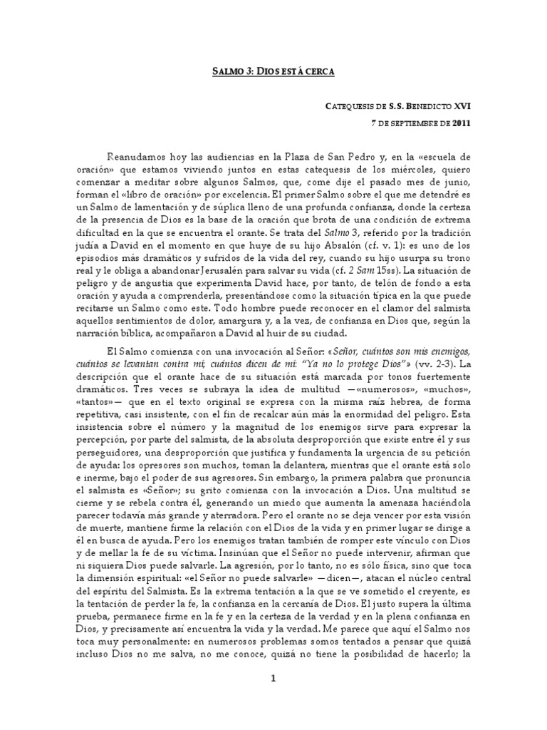 Dios Está Cerca (Catequesis) | PDF | Salmos | Oración