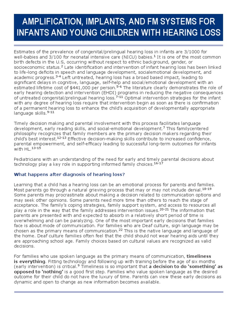 Amplification Implant Technology | PDF | Hearing Aid | Hearing Loss