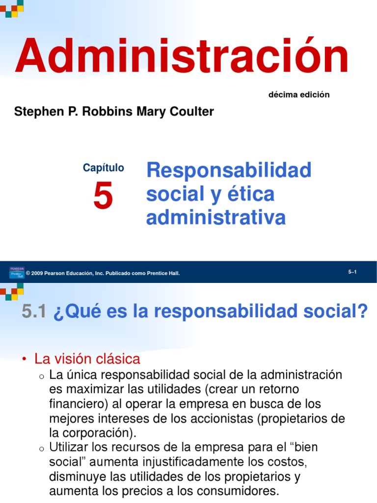 ROBBINS Adm10ed Cap05 | PDF | Moralidad | Sociedad