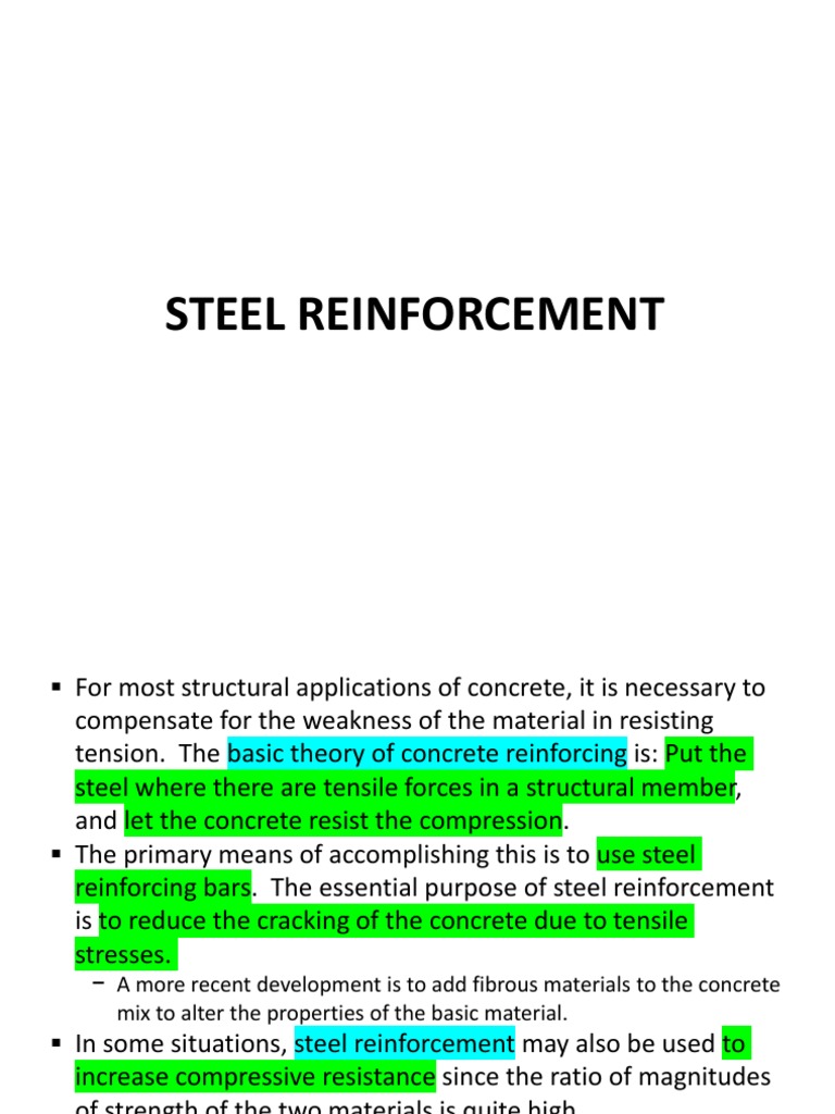 Steel Reinforcement | PDF | Concrete | Stress (Mechanics)