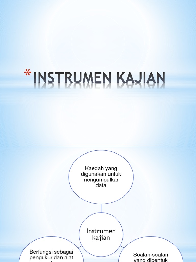 Instrumen Kajian | PDF