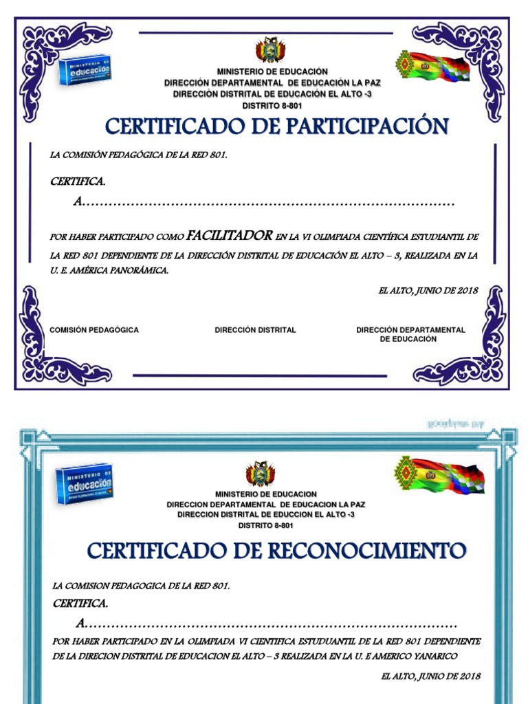 Certificado A Imprimir | PDF