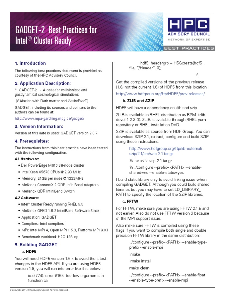 GADGET-2 Best Practices | PDF | Library (Computing) | Source Code