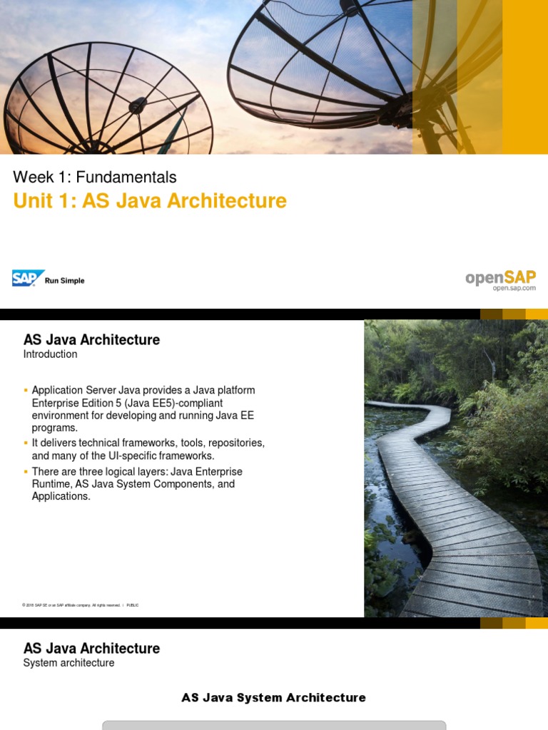 SAP Netweaver 7.5 AS JAVA Architecture | PDF | Java (Programming Language) | Application Server