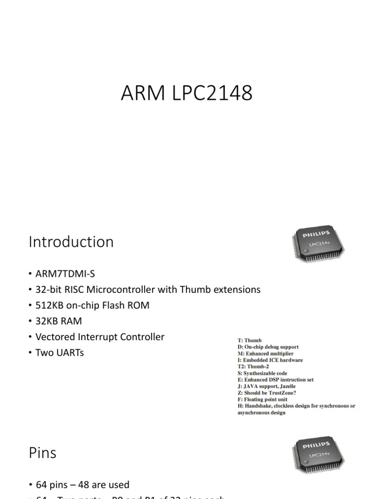 Arm LPC2148 | PDF | Microcontroller | Electronic Engineering
