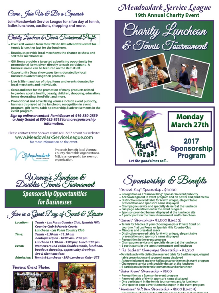 Charity Event Program 2 PDF | PDF | Charitable Organization | Lunch