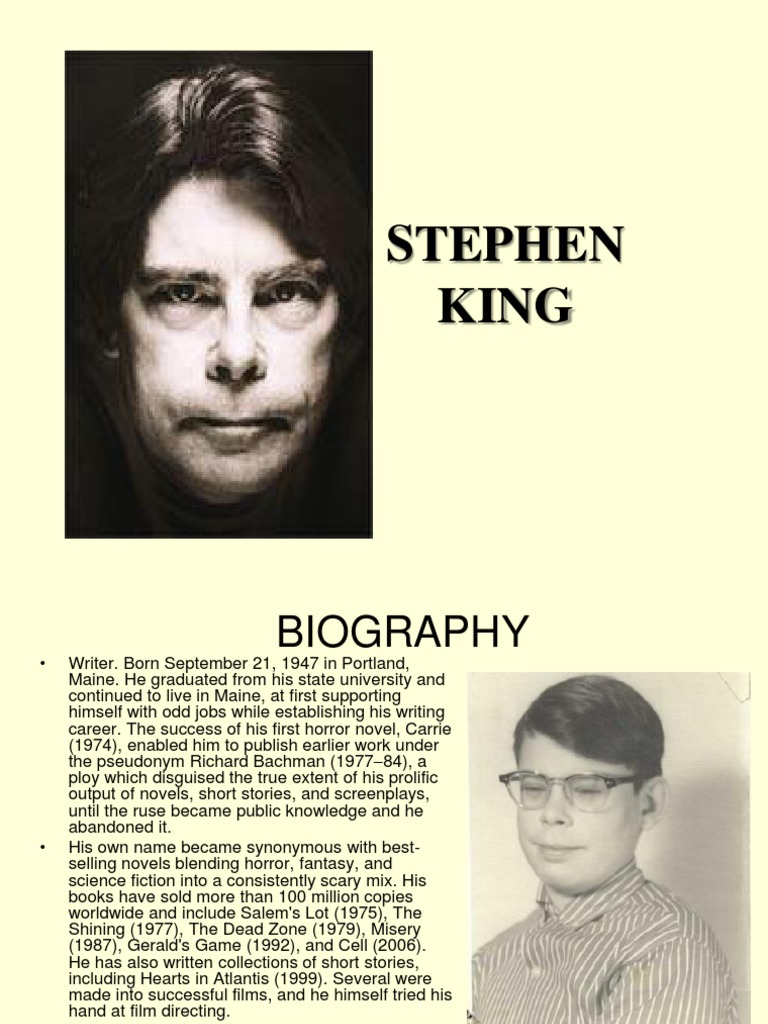 Stephen King | PDF | Stephen King
