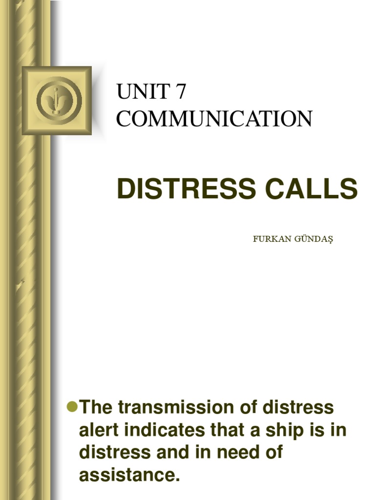 Unit 7 Communication: Distress Calls | PDF | Telecommunications ...