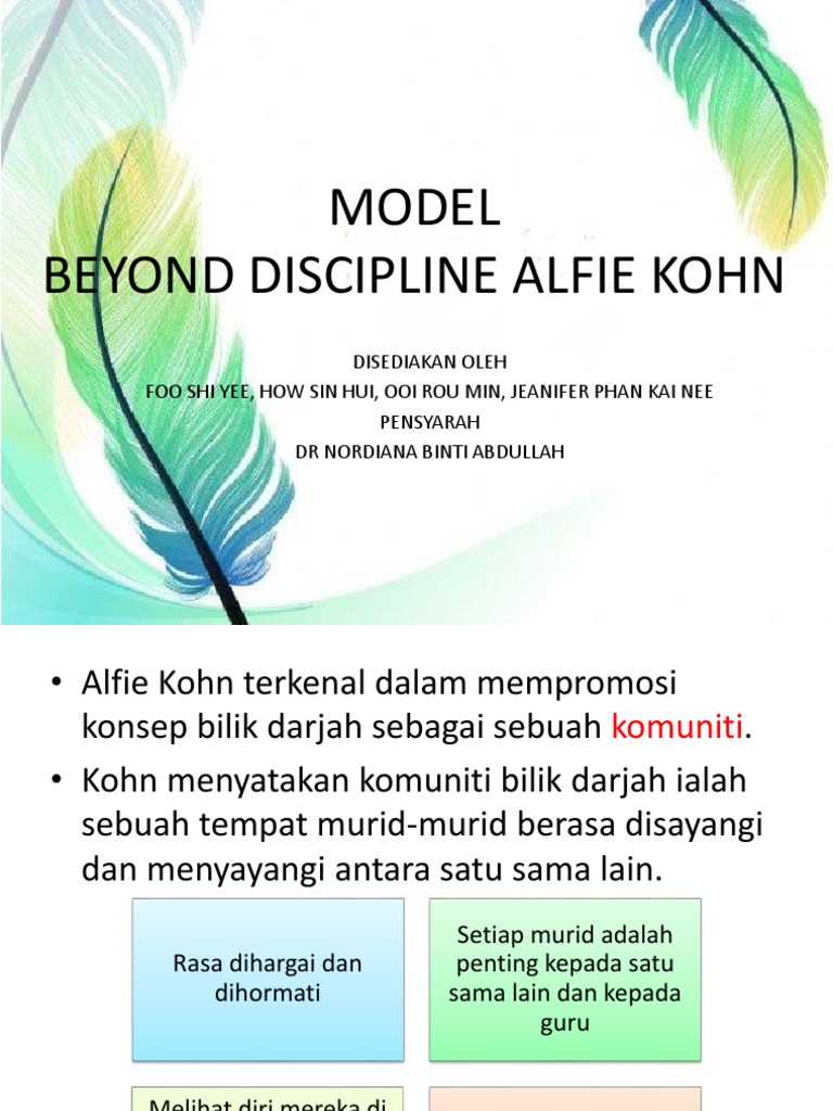 Model Beyond Dicipline Alfie Kohn | PDF