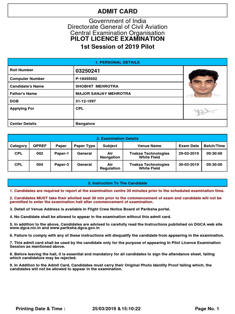 Air Regulations DGCA Paper 1 | PDF | Aviation