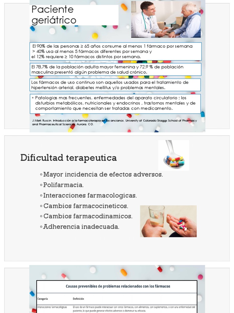 Farmacología Geriatrica | PDF | Medicamentos con receta | Farmacología