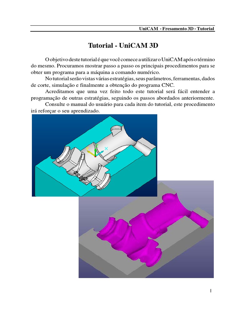 Tutorial Fresa 3D UniCAM | PDF | Máquinas | Cálculo