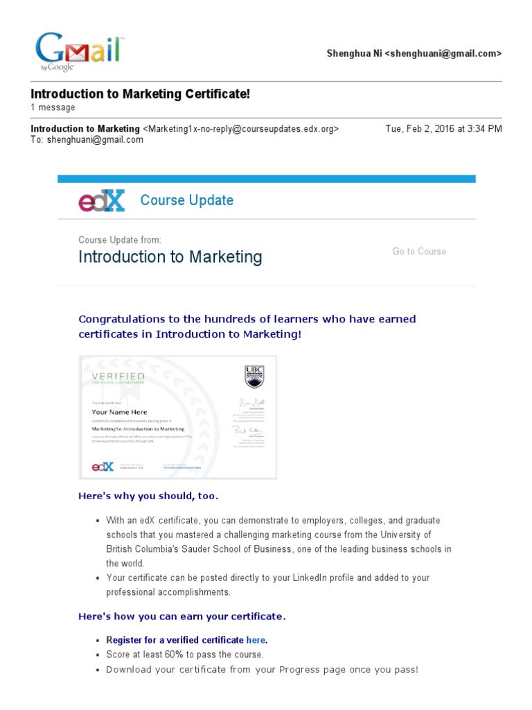 Introduction To Marketing | PDF
