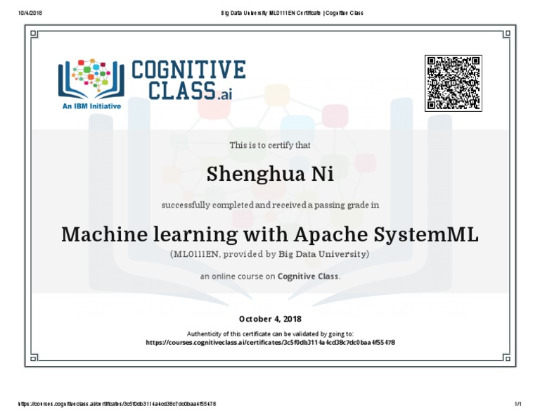 Machine Learning With Apache SystemML | PDF