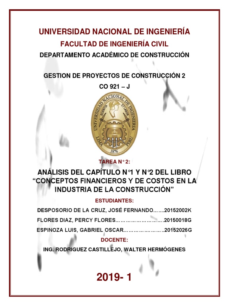 Tarea N°2 - Analisis Del Libro (Cap 1 y 2) | PDF | Contabilidad | Capital (economía)