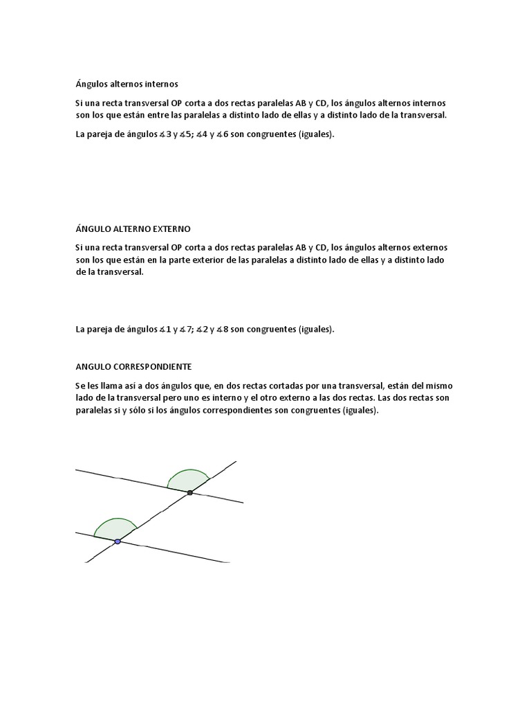 Ángulos Alternos Internos | PDF | Vector Euclidiano | Trigonometría