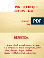 Journal Entry for Dishonoured Cheques | PDF | Cheque | Debits And Credits