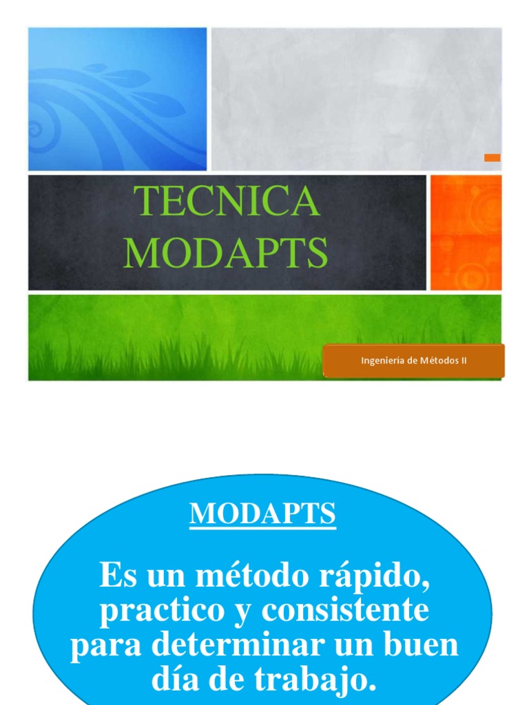 MODAPTS | PDF | Herramientas | Ingeniería