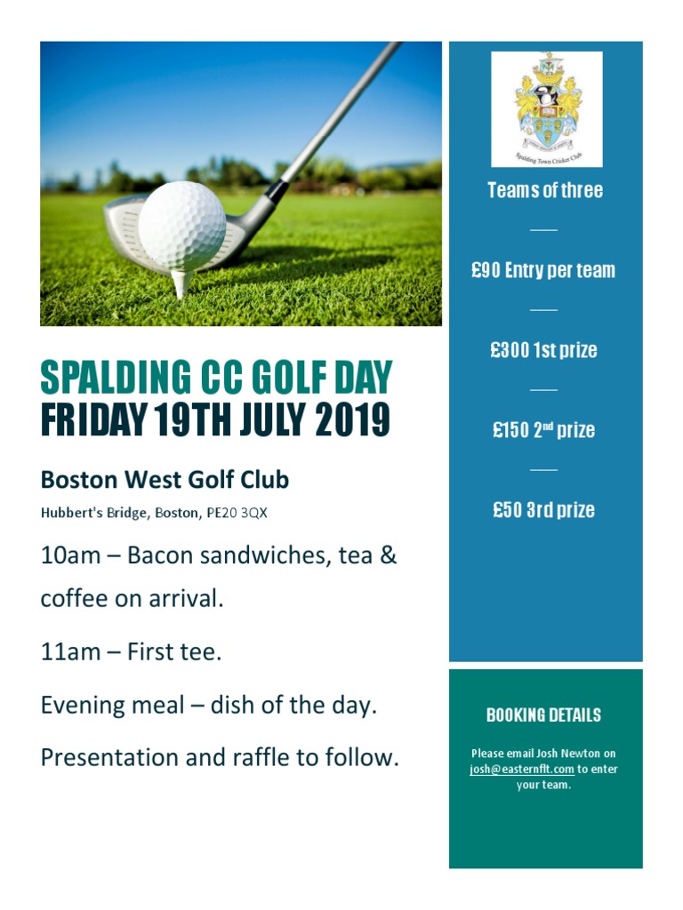 Spalding CC Golf Day Flyer | PDF