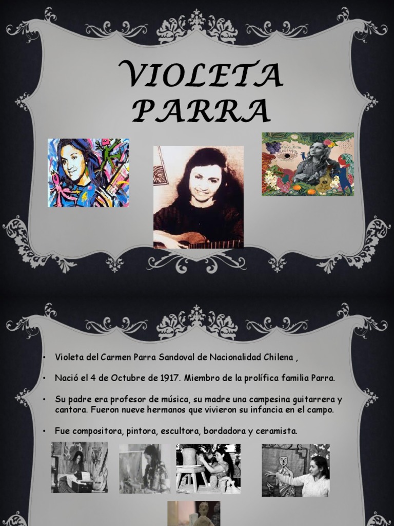 Violeta Parra Presentacion | PDF | Ocio