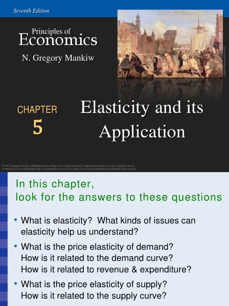 Chapter 5 Elasticity and Its Application PDF | PDF | Demand | Price Elasticity Of Demand