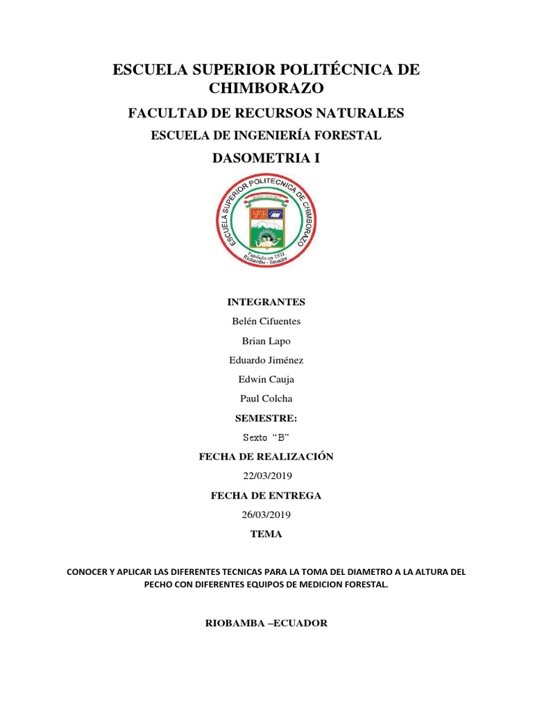 Dasometria | PDF | Arboles | Los bosques