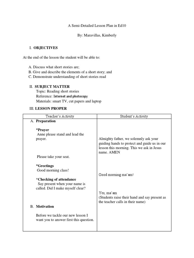 Ed10 DLP | PDF | Plot (Narrative)