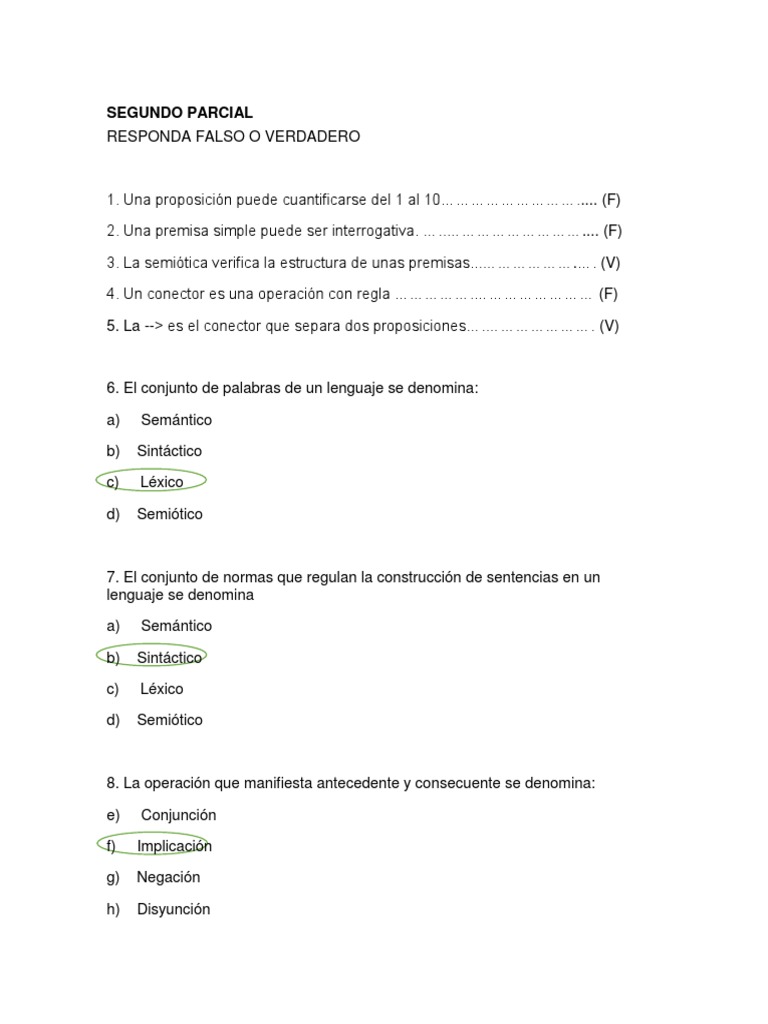 Segundo Parcial | PDF