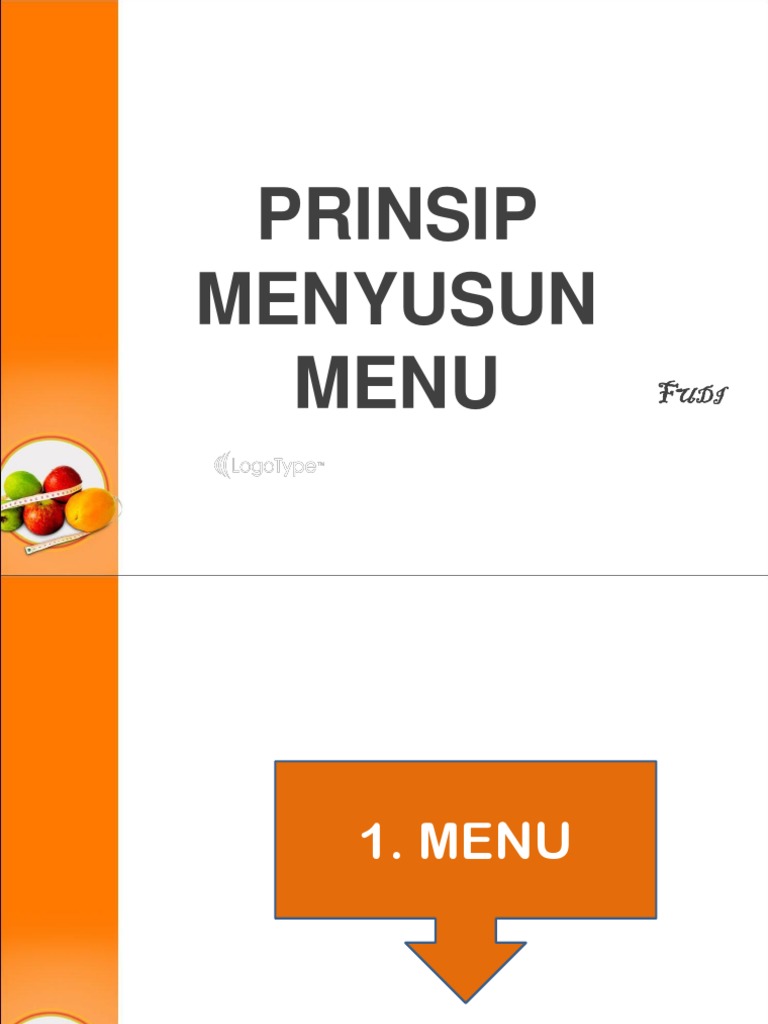 Prinsip Penyusunan Menu Seimbang | PDF