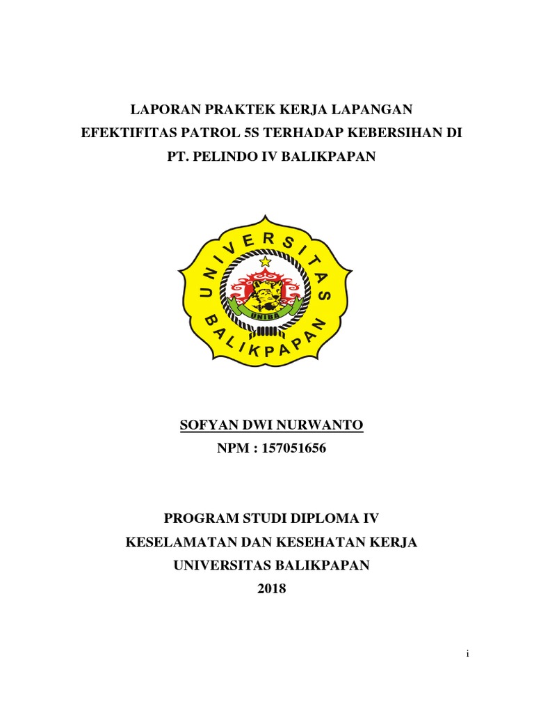 Laporan - Kerja - Praktek - Pelindo Sofyan | PDF