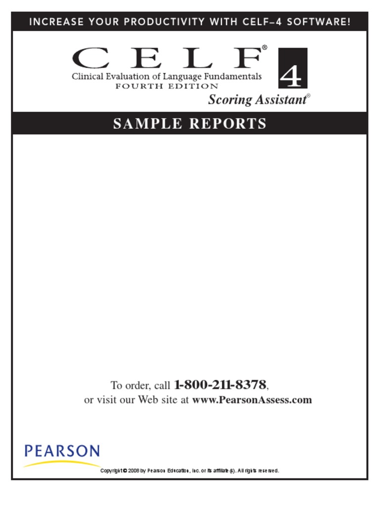 Sample Reports: Scoring Assistant | PDF | Conversation | Sentence ...