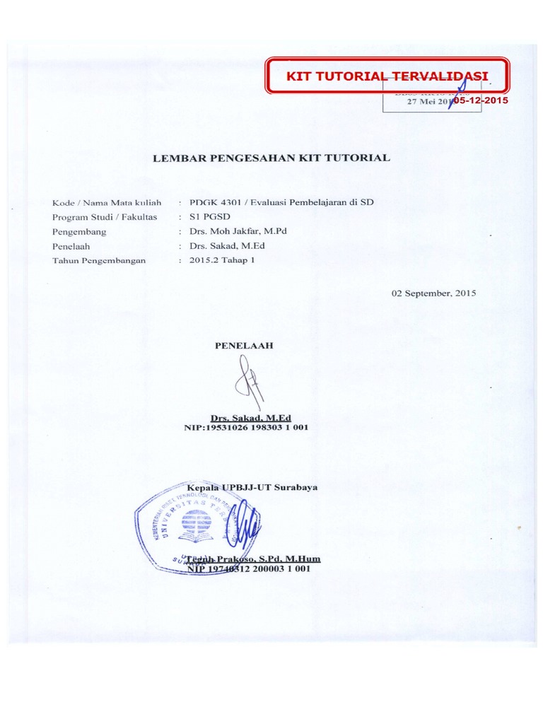 PDGK4301 - Evaluasi Pembelajaran Di SD PDF | PDF