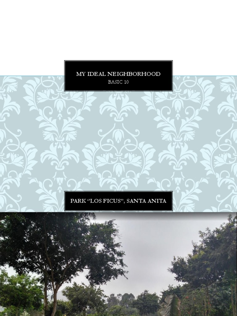 My Ideal Neighborhood: Basic 10 | PDF