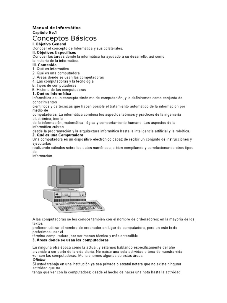Manual de Informática PARA PRACTICAR¡¡¡¡.docx | Archivo de computadora ...