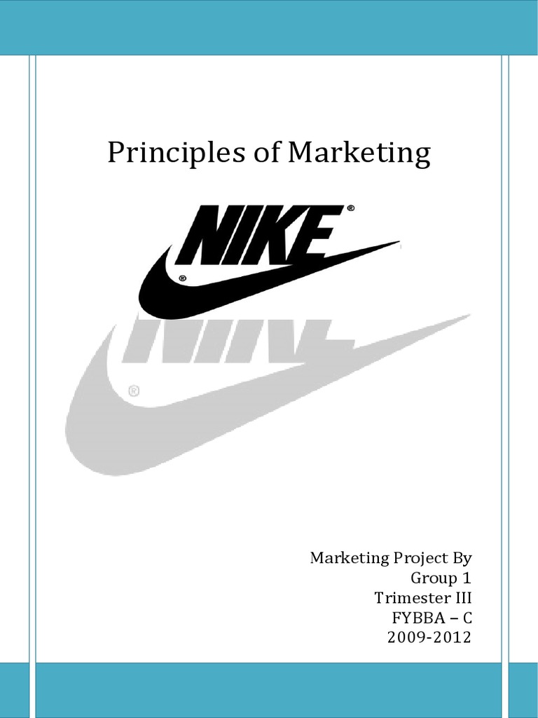Principles of Marketing Project On Nike | PDF | Nike | Adidas