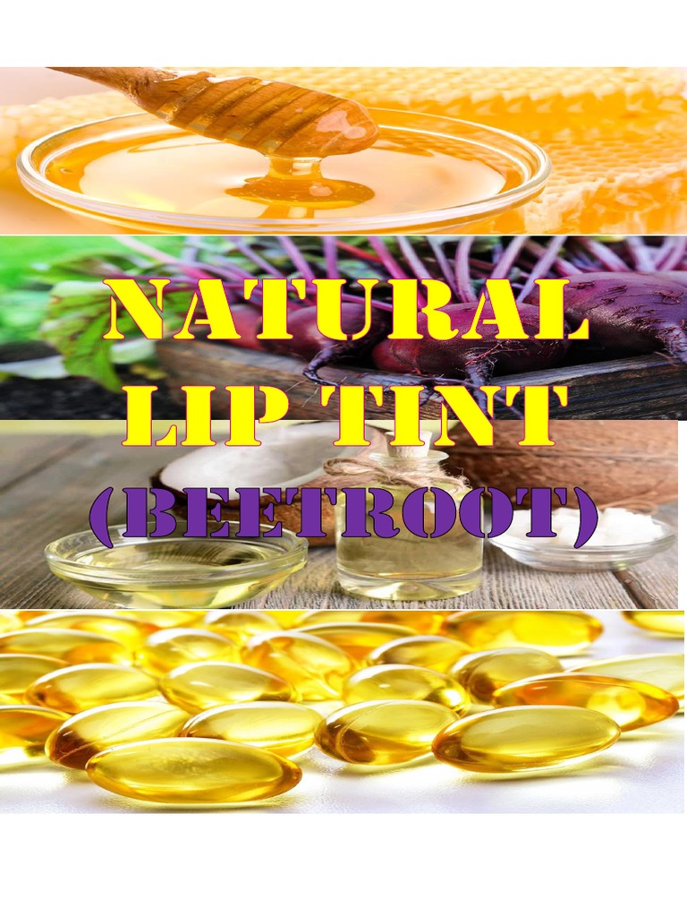 Natural Lip Tint Pdf Beetroot Cosmetics