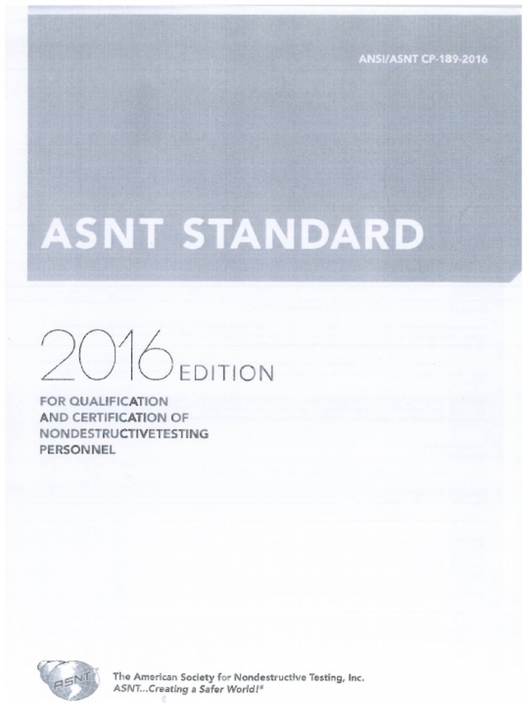 Ansi-Asnt CP-189-2016 PDF | PDF