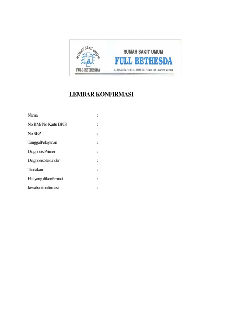 Lembar Konfirmasi DPJP | PDF | Pengelolaan Keuangan & Uang