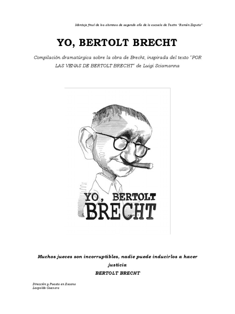 YO, BERTOLT BRECHT Ultima Revisión PDF | PDF | Comunismo | Homicidio