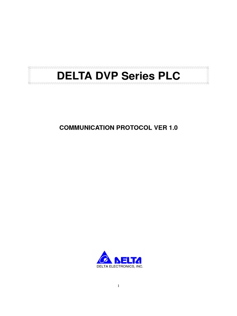 DELTA DVP PLC COMMUNICATION PROTOCOL | PDF | C (Programming Language) | Programmable Logic ...