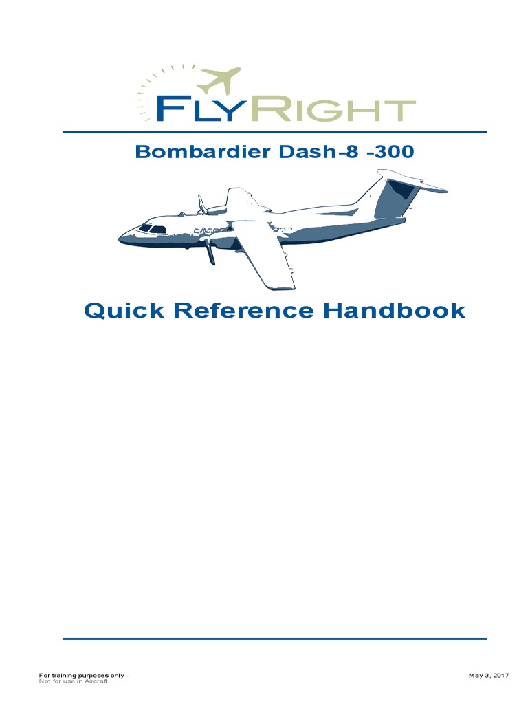 Dash 8 QRH PDF | PDF | Aviation | Aircraft