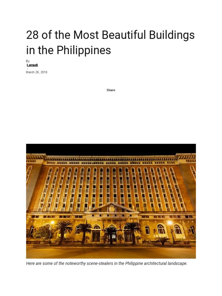 Top Beautiful Buildings in the Philippines | PDF | Makati | Metro Manila