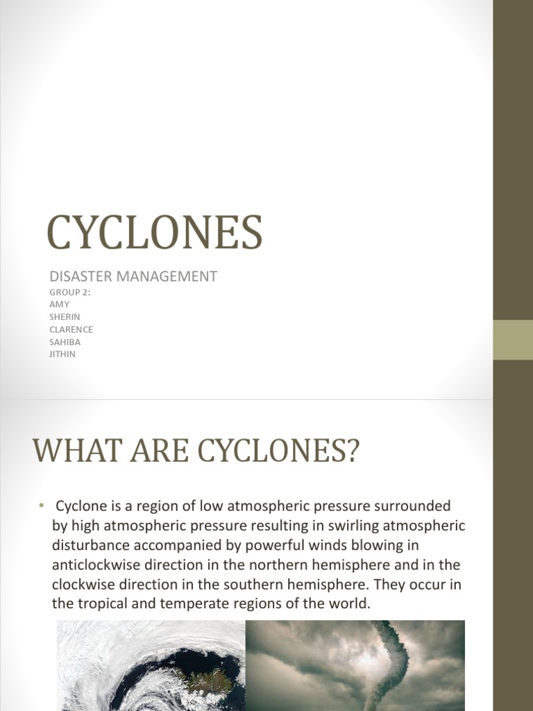Cyclones: Disaster Management | Download Free PDF | Cyclone | Storms