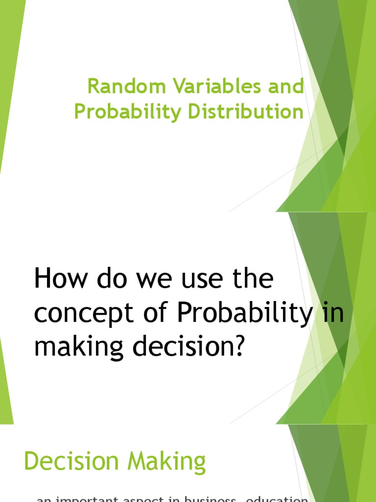 1-Exploring Random Variables | Download Free PDF | Random Variable | Probability Distribution
